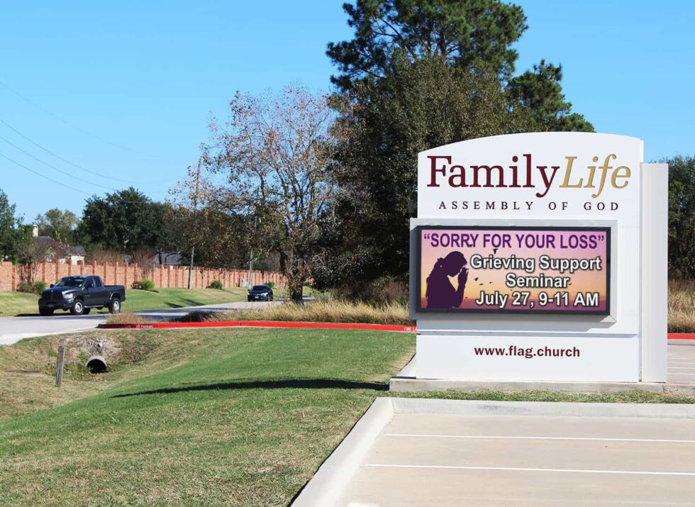 Family Life Assembly of God • LED Partners Digital Displays Sign Company