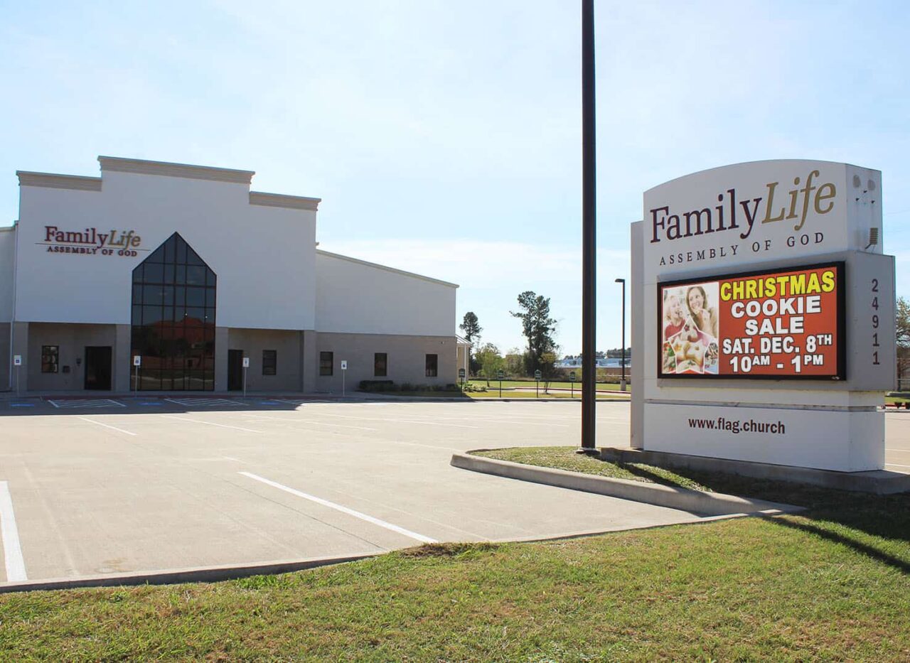 Family Life Assembly of God • LED Partners Digital Displays Sign Company