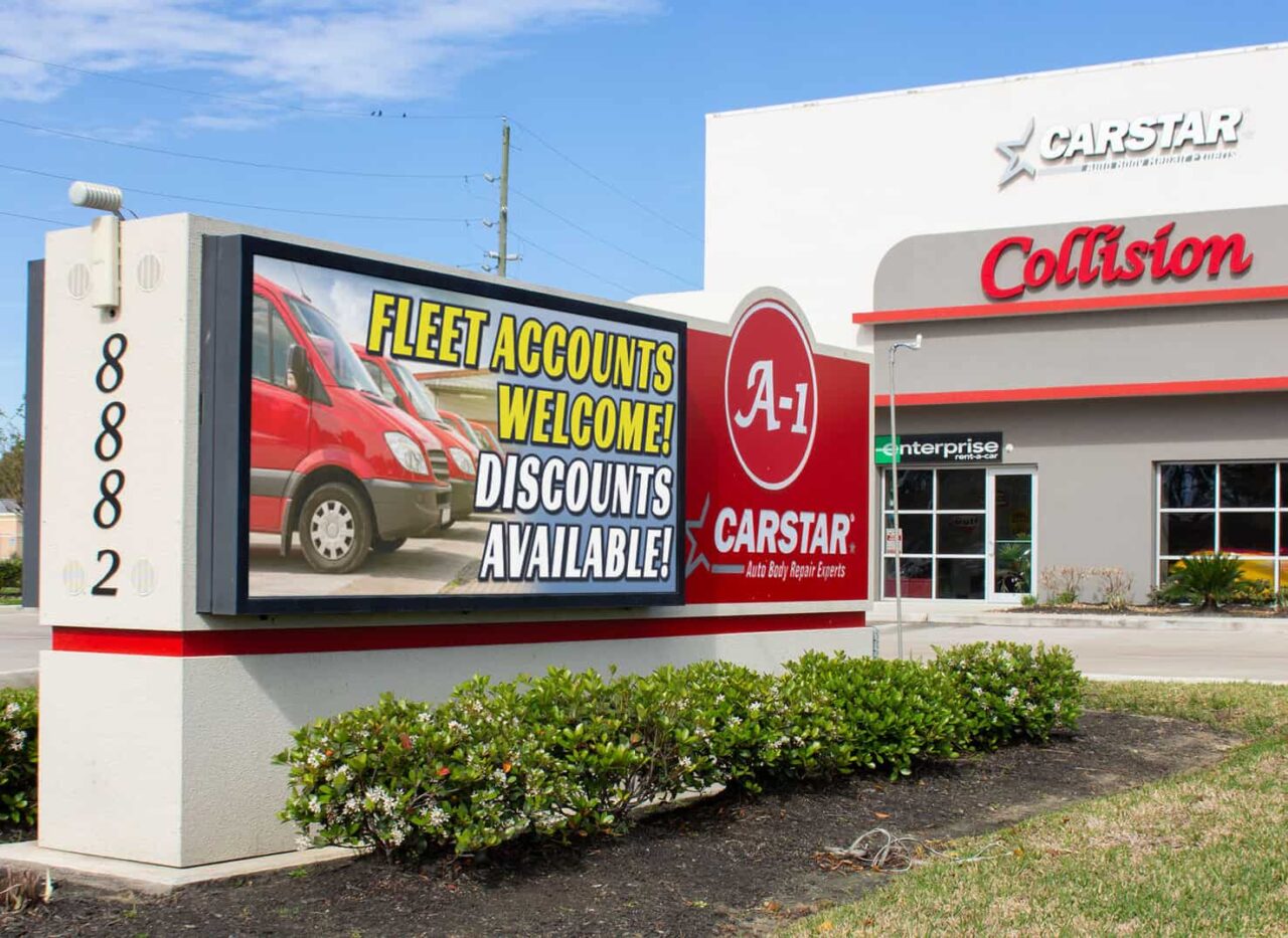 A1 Auto Carstar Collision • LED Partners Digital Displays Sign Company