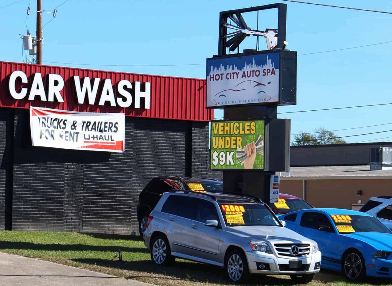 Hot City Auto Spa • LED Partners Digital Displays Sign Company