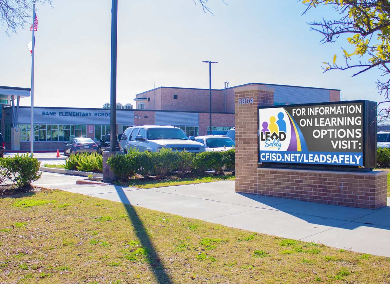 Bane Elementary School, Cy-Fair ISD • LED Partners Digital Displays ...