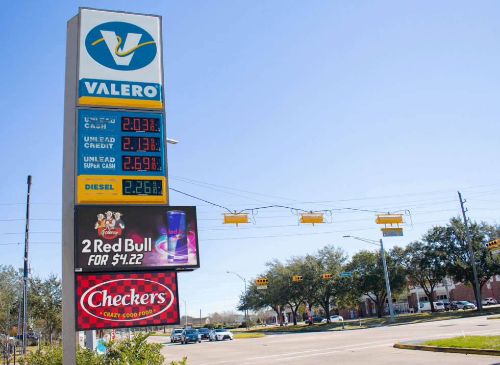 Now and Forever, Valero Gas Station • LED Partners Digital Displays ...