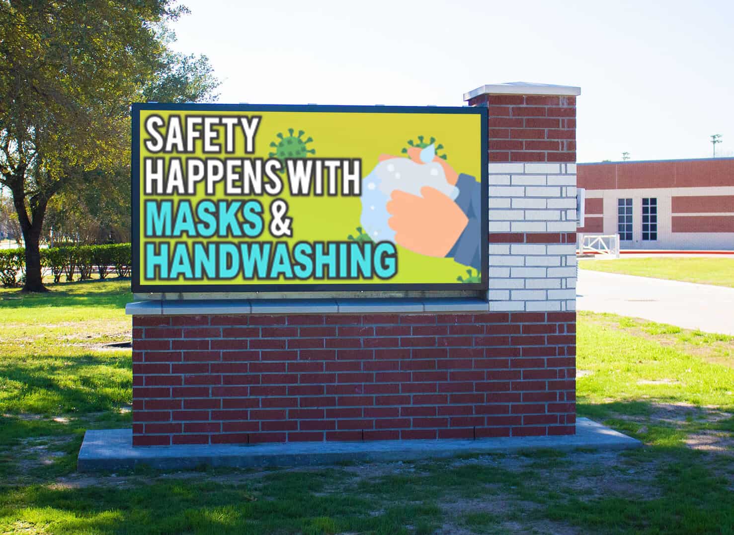 Goodson Middle School, Cy-Fair ISD - LED Partners Digital Displays