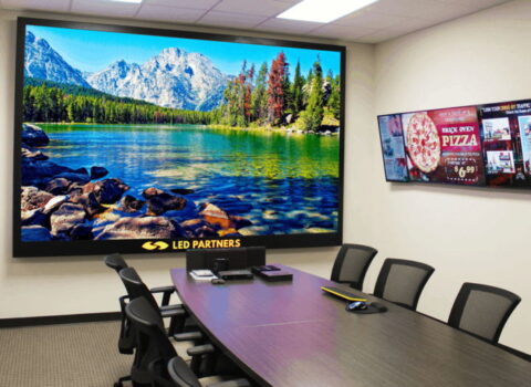 Conference Room Video Wall • LED Partners Digital Displays Sign Company