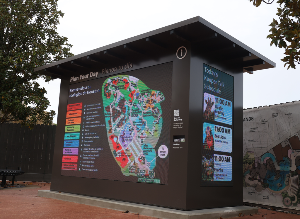 Houston Zoo Outdoor Digital Wayfinder • LED Partners Digital Displays ...