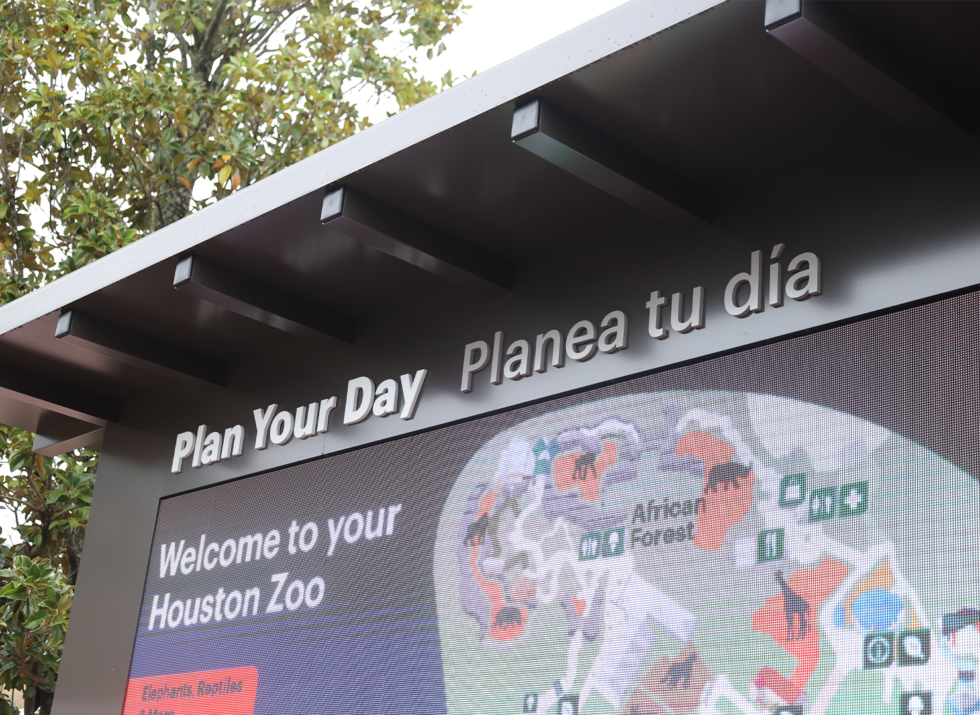 Houston Zoo Outdoor Digital Wayfinder • LED Partners Digital Displays ...
