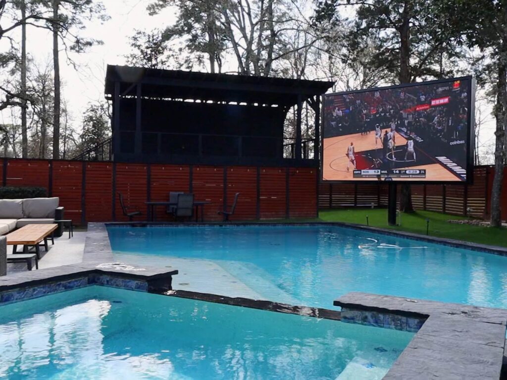 Burger's Hideout Outdoor TV • LED Partners Digital Displays Sign Company