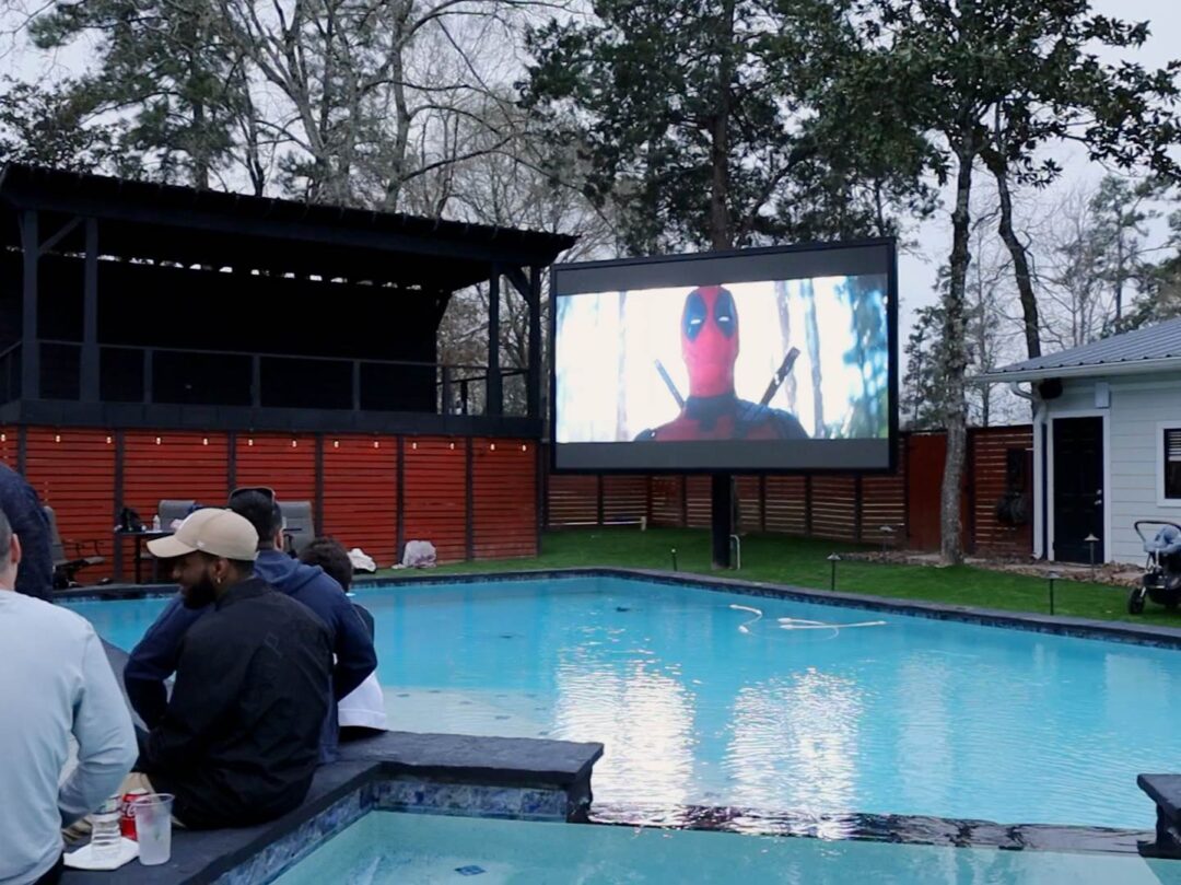 Burger's Hideout Outdoor TV • LED Partners Digital Displays Sign Company